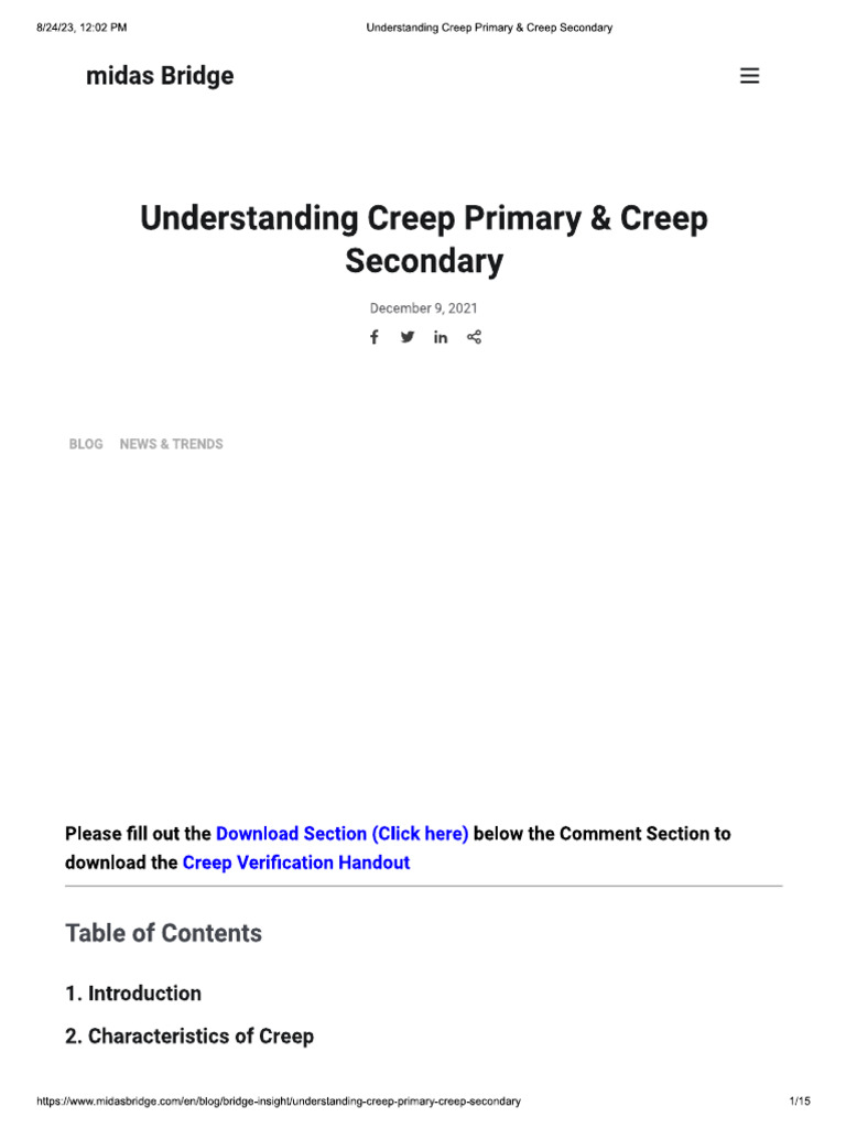 Creep | PDF