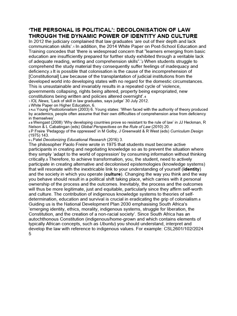 The Personal Is Political | PDF | Democracy | Political Ideologies