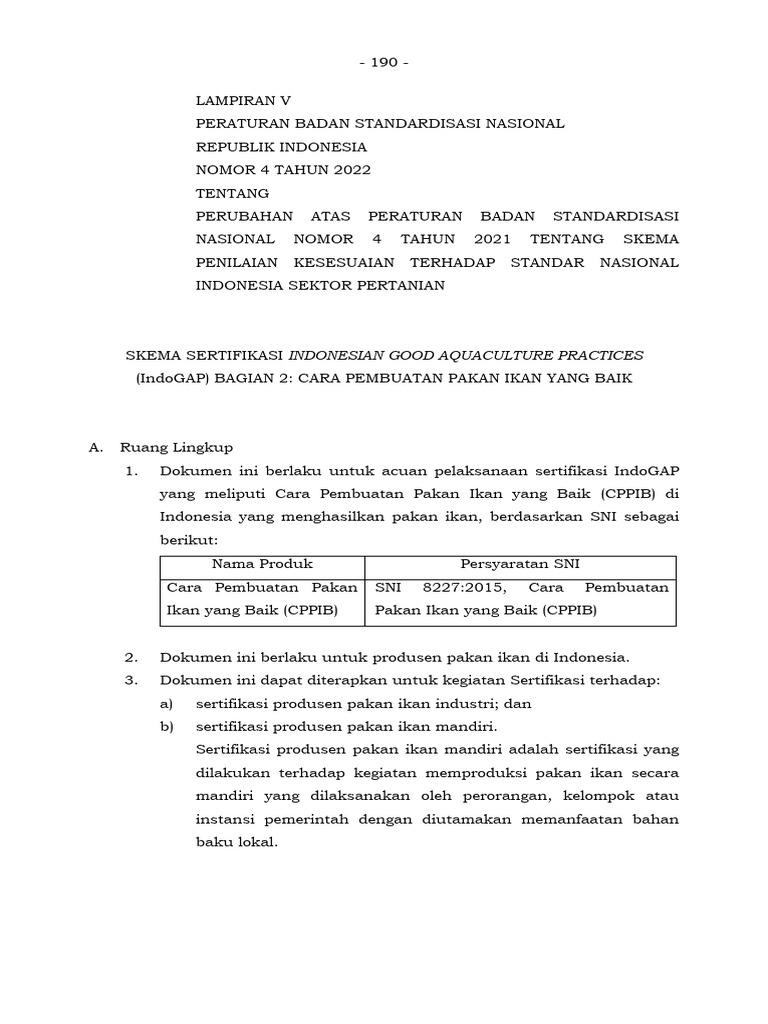 PBSN 4-2022 Lampiran V Skema Indogap Cppib | PDF