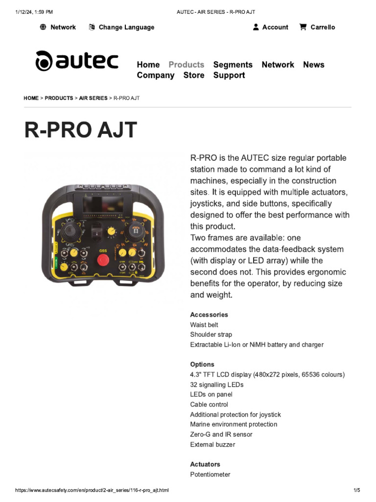 Autec - Air Series - R-Pro Ajt | PDF