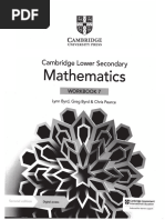 Cambridge Lower Secondary Maths Stage 9 Student's Book (2ed) (Collins) | PDF
