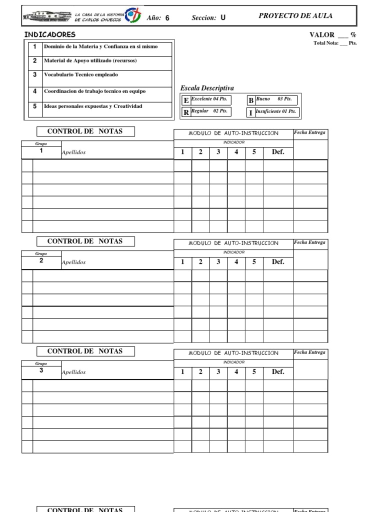1 Control de Grupos Exposiciones | PDF