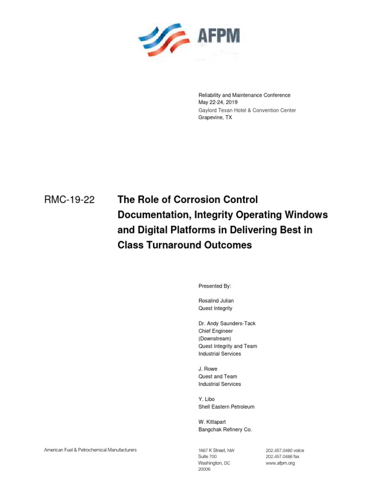 RMC-19-22 - Role of CCDS, IOWs and Digital Platforms in TAs - Rosalind Julian-Quest Integrity ...