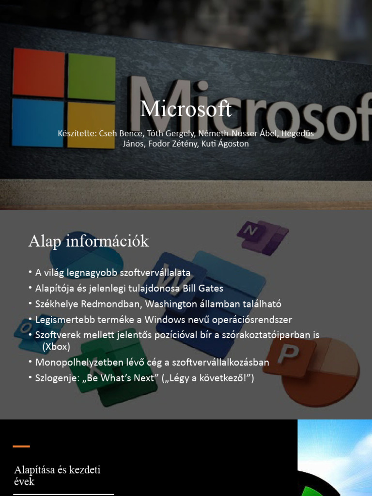 Microsoft (Bemutató | PDF