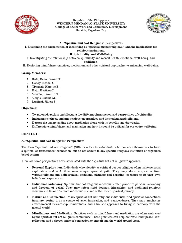 Group 3 Final Handout | PDF | Meditation | Mindfulness
