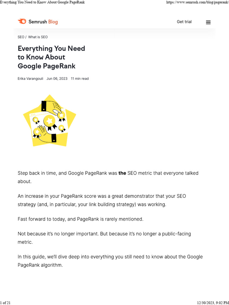 Understanding Google PageRank Basics | PDF | Indexes | Websites