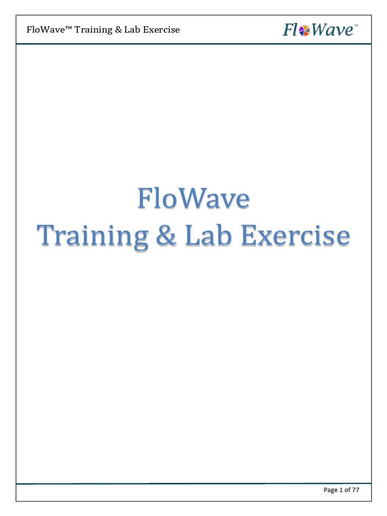 FloWave - Training - Lab Exercise | PDF | User (Computing) | Icon (Computing)