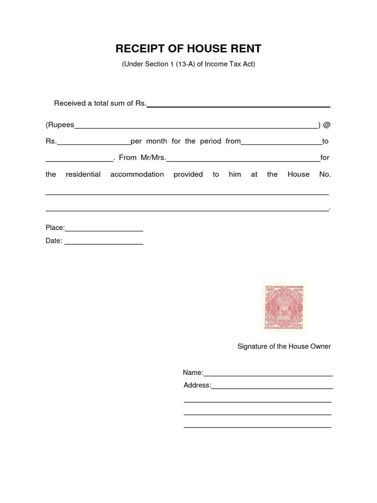 House-Rent-Receipt | PDF