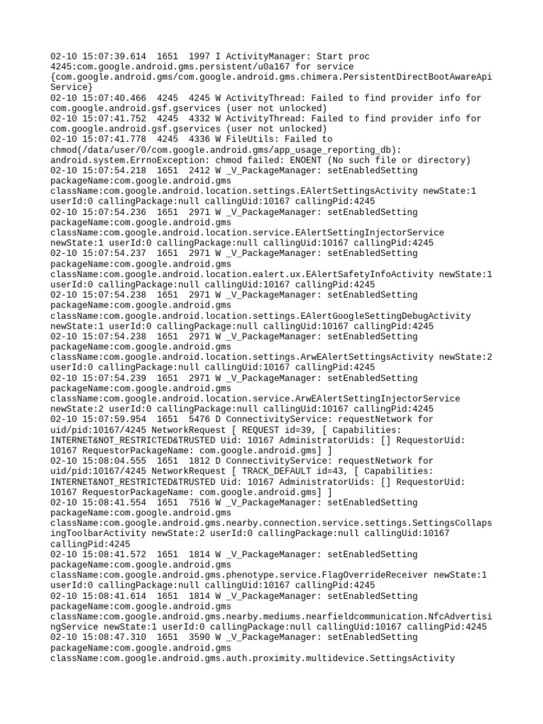 Log | PDF | Utility Software | Computing