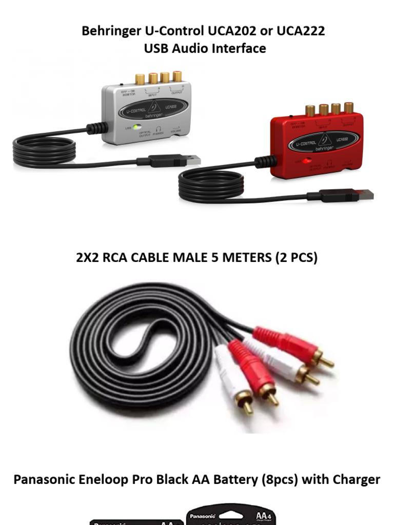RCA To USB Interface and Battery | PDF | Science & Mathematics
