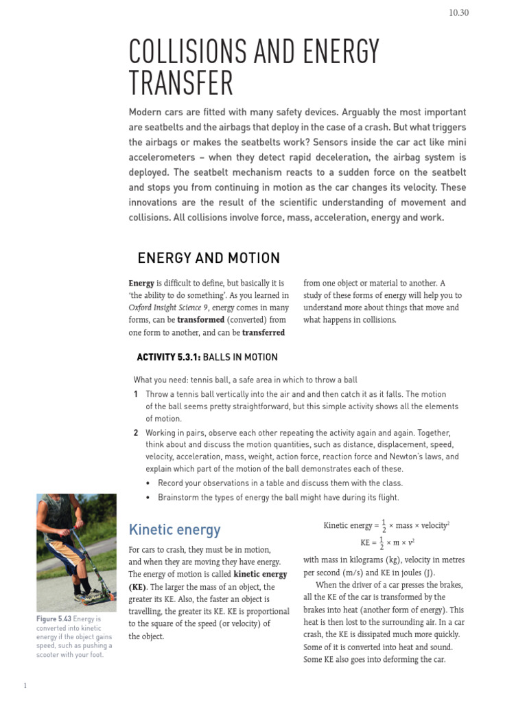 Understanding Collisions and Energy Transfer | PDF | Mass | Potential ...