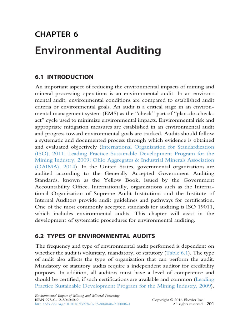 Environmental Auditing | PDF | Audit | Mining