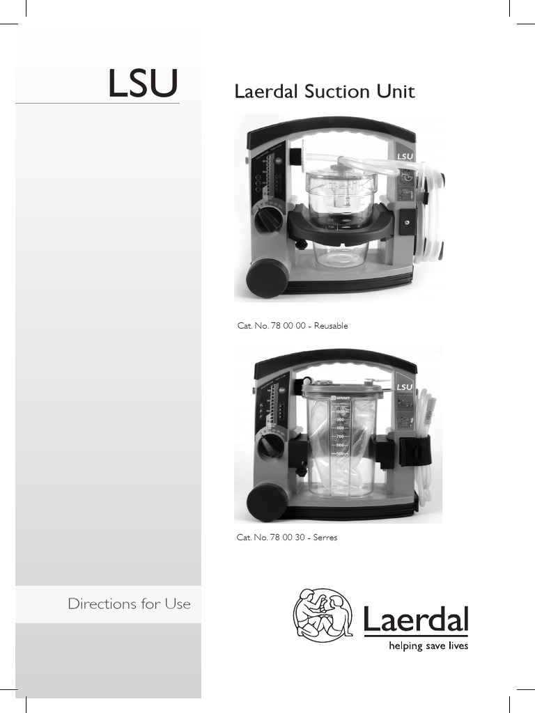Laerdal Suction Unit User Guide | PDF | Rechargeable Battery | Pump