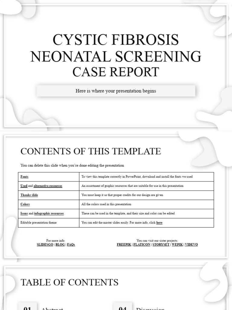 Cystic Fibrosis Neonatal Screening Case Report by Slidesgo | PDF ...