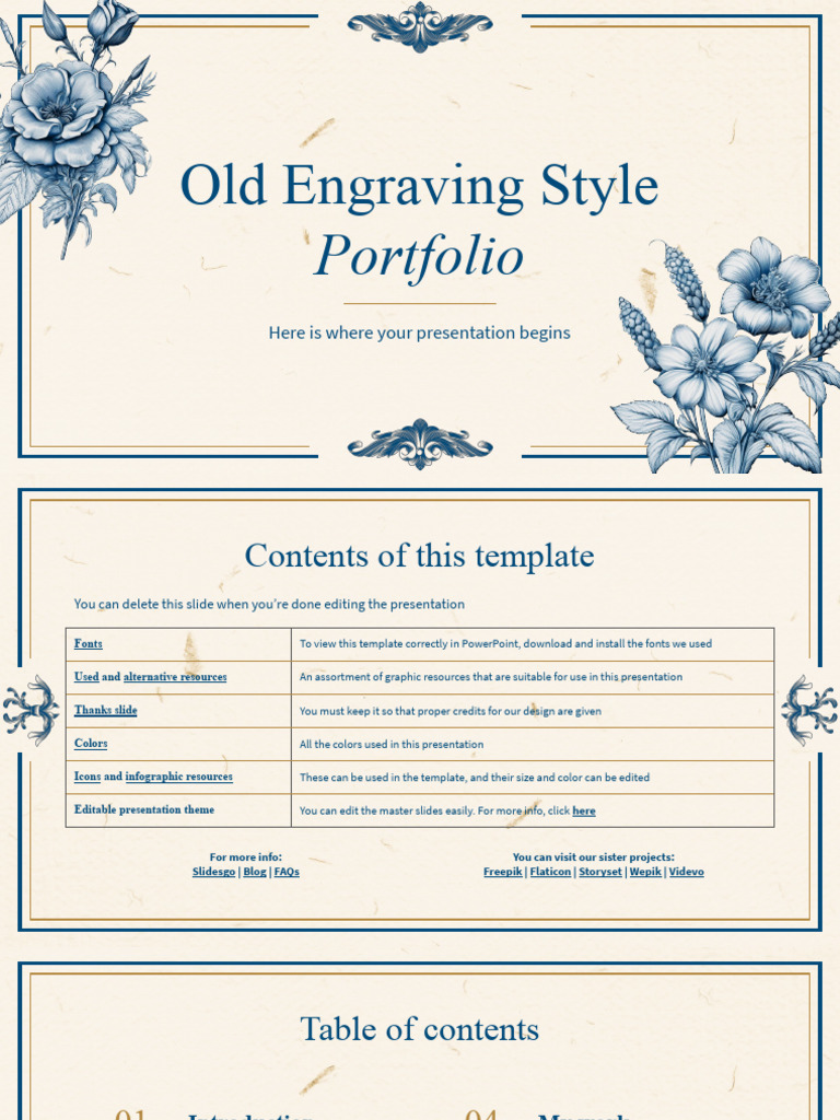 Old Engraving Style Portfolio Guide | PDF | Icon (Computing) | Creativity