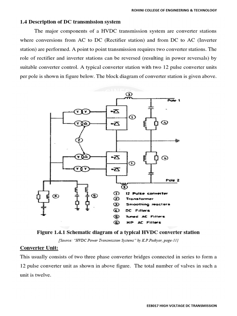 HVDC Transmission basic circuit | PDF | High Voltage Direct Current ...