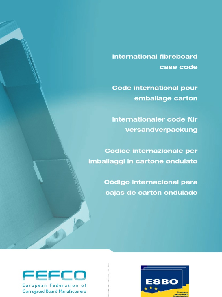 FEFCO ESBO Code of Designs | PDF | Production And Manufacturing | Books