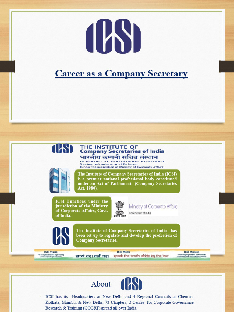Career Path of a Company Secretary | PDF | Corporate Governance ...