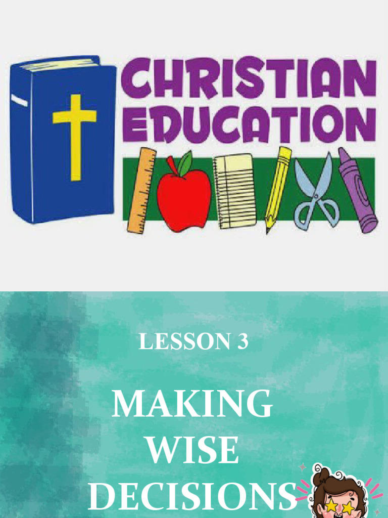 LESSON 3- MAKING WISE DECISIONS | PDF