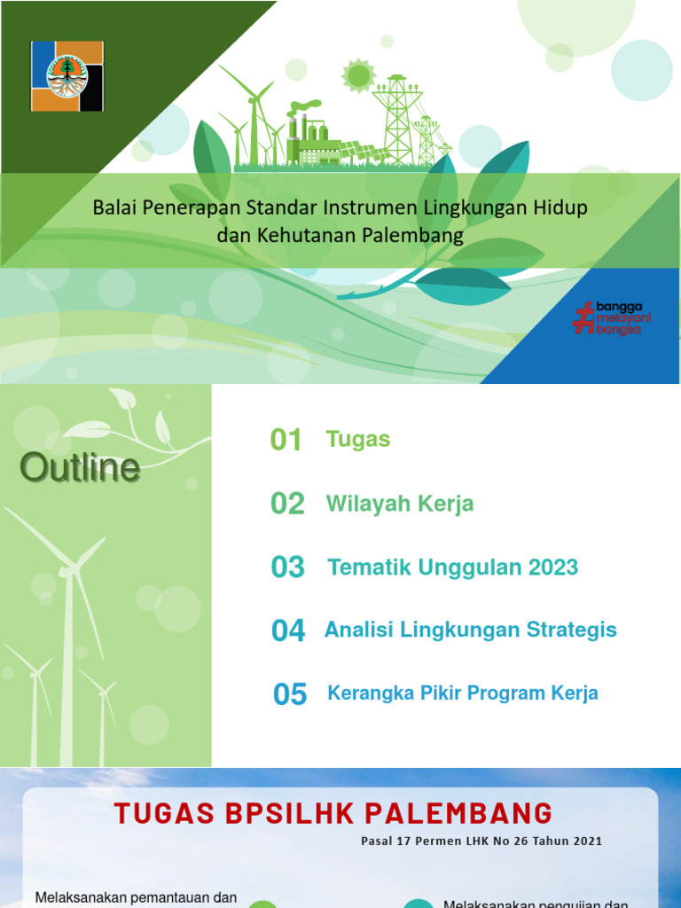 Presentasi Rencana Kerj BPSIP Palembang LH 2023 | PDF