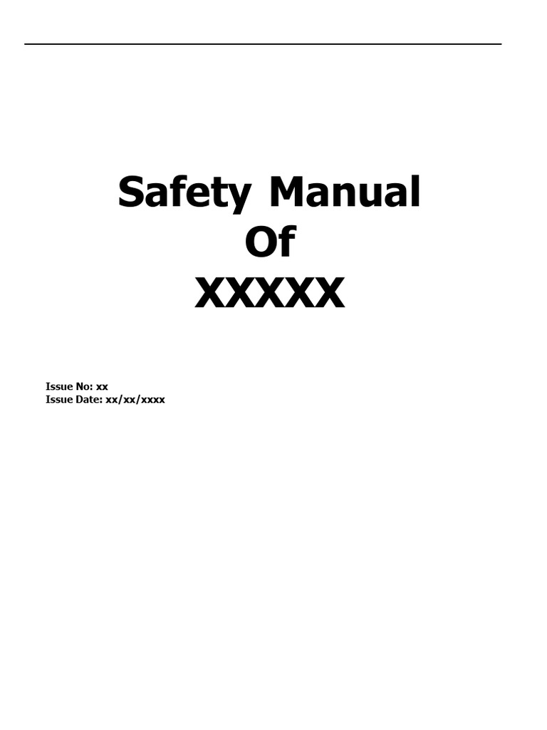 Comprehensive Safety Manual Overview | PDF | Emergency Management ...