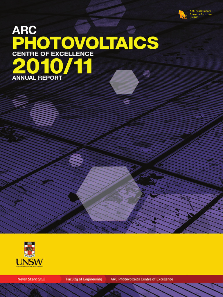 Unsw Arc PV Anrep 2010-11 | PDF | Photovoltaics | Solar Cell