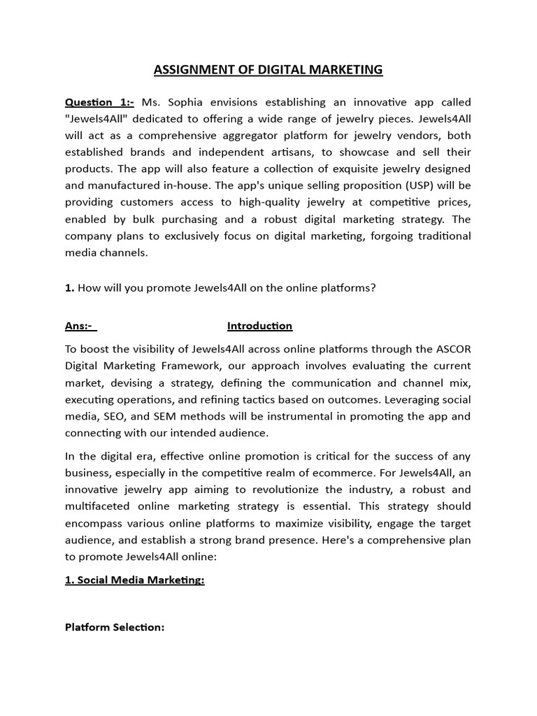 Digital Marketing | PDF | Digital Marketing | Target Audience