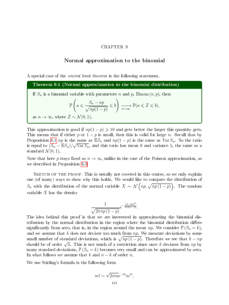 Binomial Approx To Normal | PDF | Statistical Analysis | Teaching Mathematics