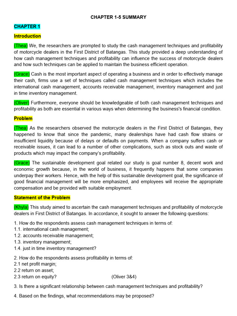 Chapter 1 - 5 Summary - For Review | PDF | Inventory | Equity (Finance)