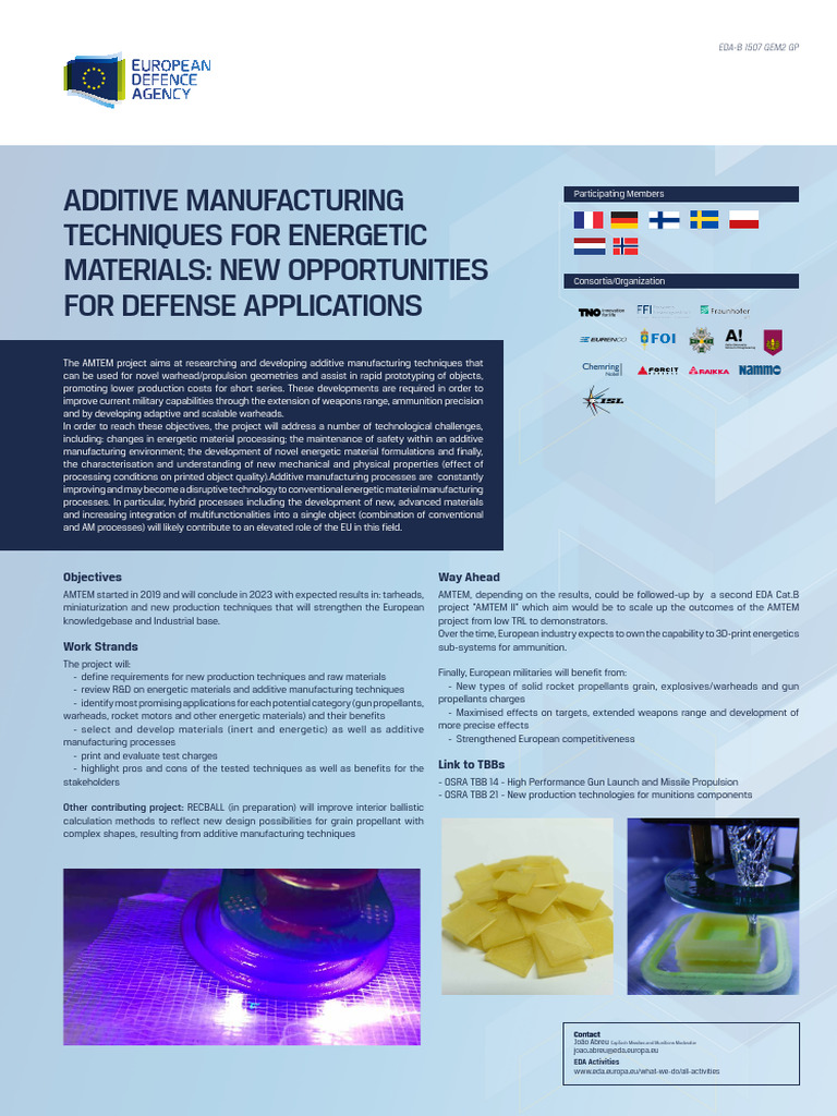 15 - Additive Manufacturing Techniques For Energetic Materials - New ...