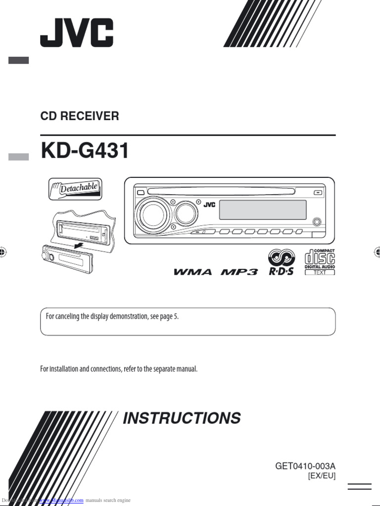 JVC - KD-G431 | PDF | Frequency Modulation | Electrical Engineering