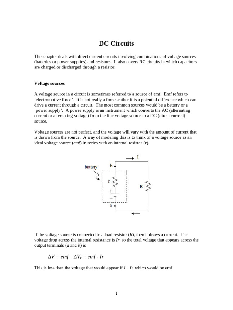 DC Circuit EP BEST | PDF | Voltage | Electrical Network