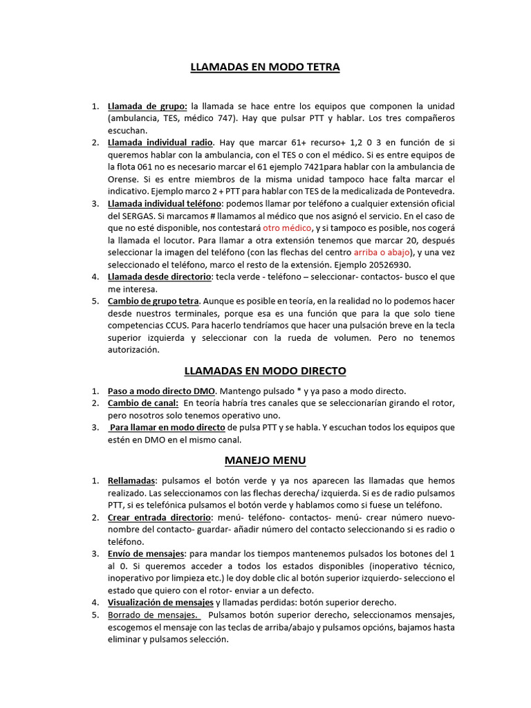 Guía Manejo Rápido Tetra | PDF | Informática