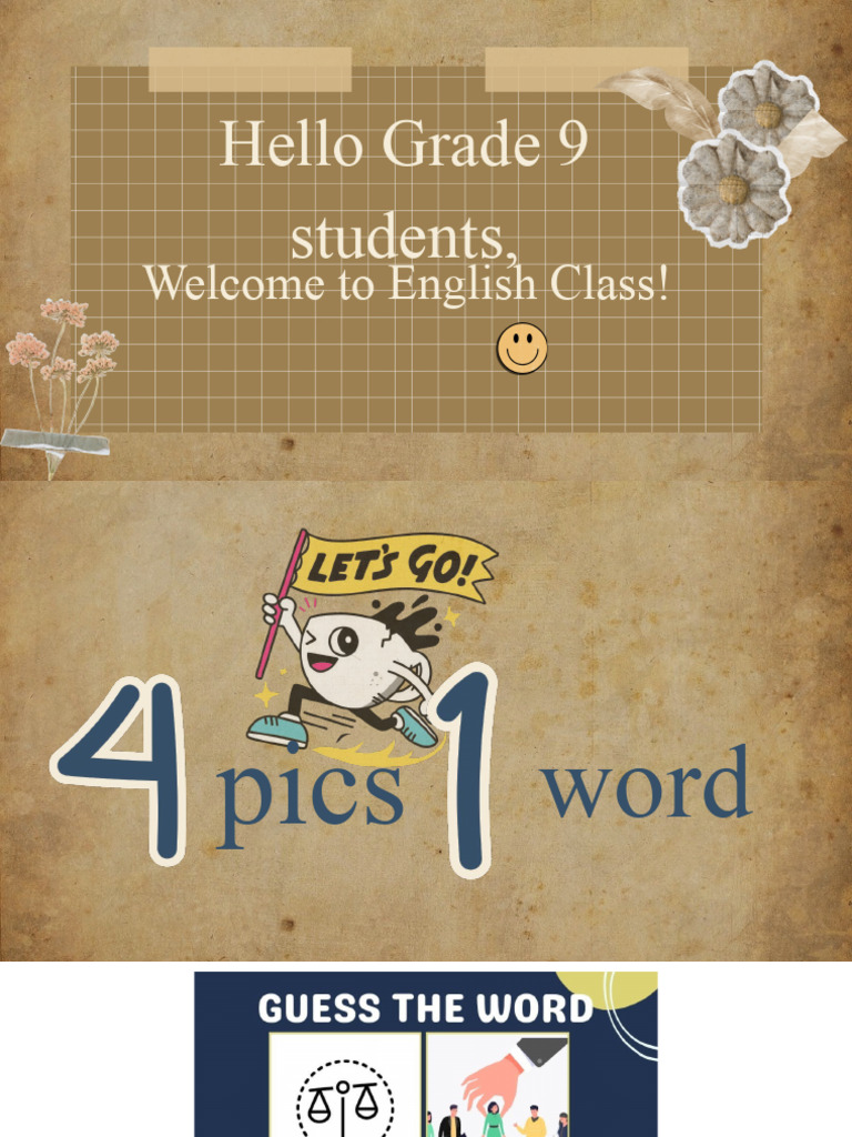 Hello Grade 9 Students,: Welcome To English Class! | PDF | Prejudices ...