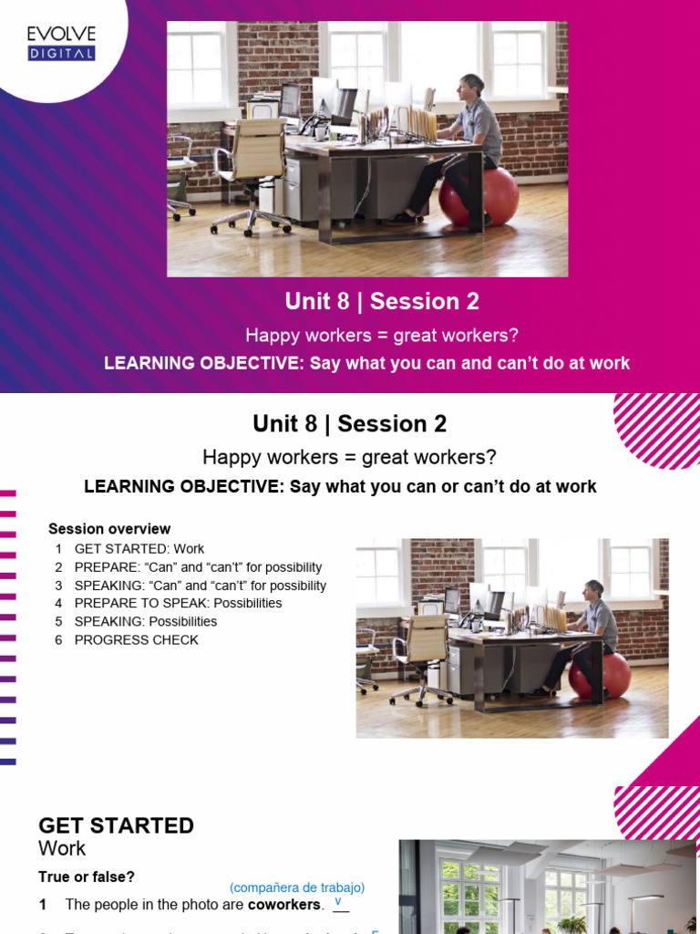 Unit 8 - Session 2: Happy Workers Great Workers? | PDF
