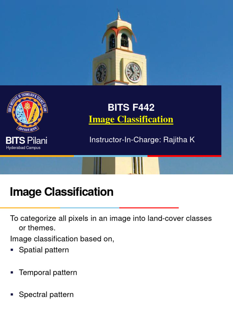 Lecture-17-18 Image Classification 7 10 April 2023 | PDF | Statistical Classification | Cluster ...