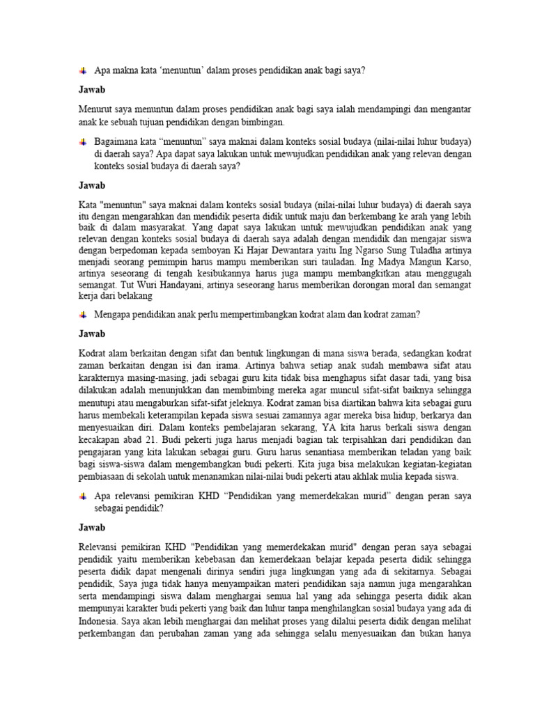 T2 - Refleksi Dan Argumen Kritis | PDF