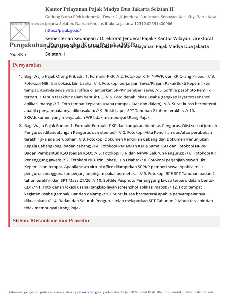 Proses Pengukuhan PKP dan SPPKP | PDF