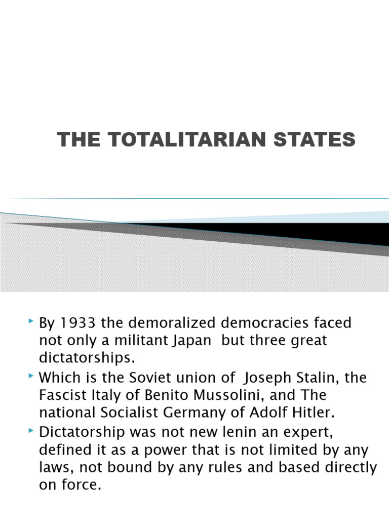 Totalitarian States Rereport by Julieta | Download Free PDF | Adolf ...