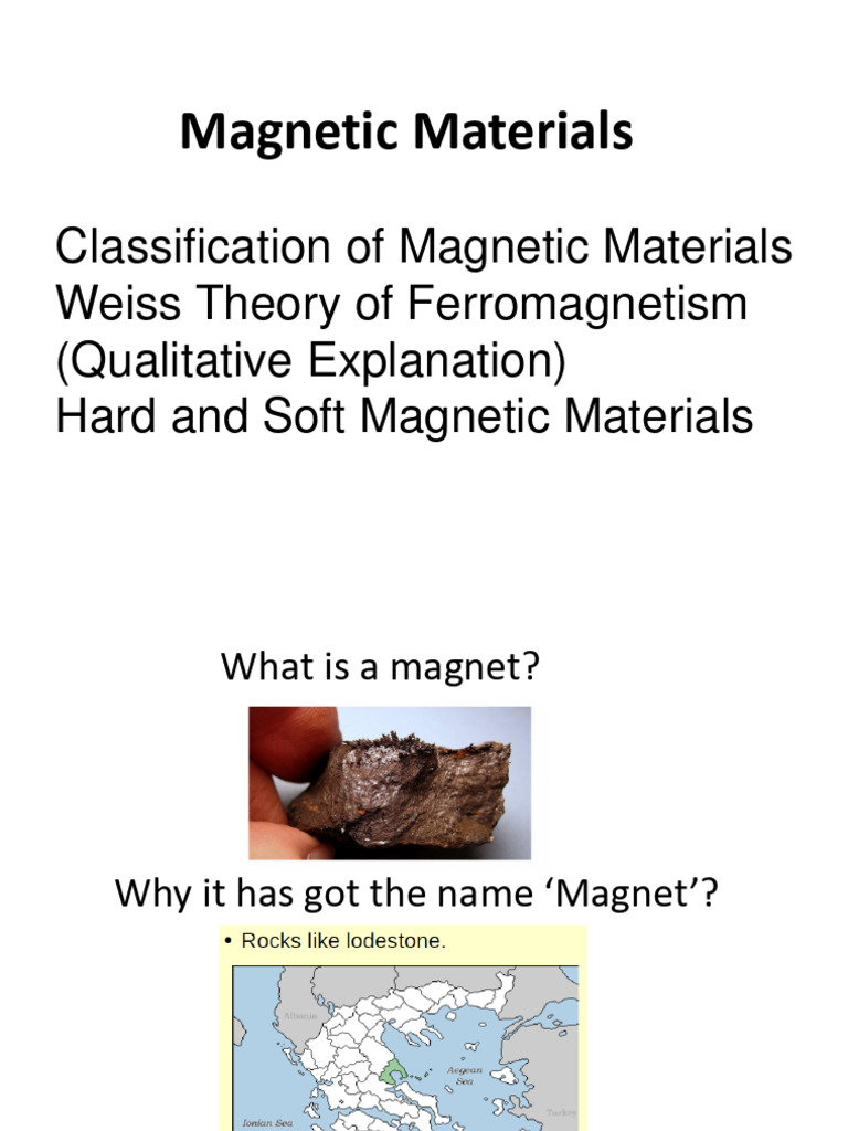 Magnetic Materials | PDF | Magnetic Field | Magnetism