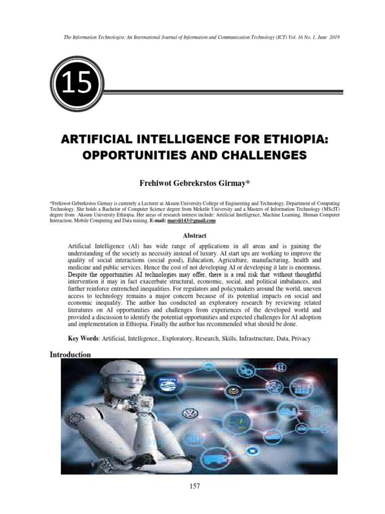 Artificial Intelligence For Ethiopia Opp | PDF | Artificial Intelligence | Intelligence (AI ...