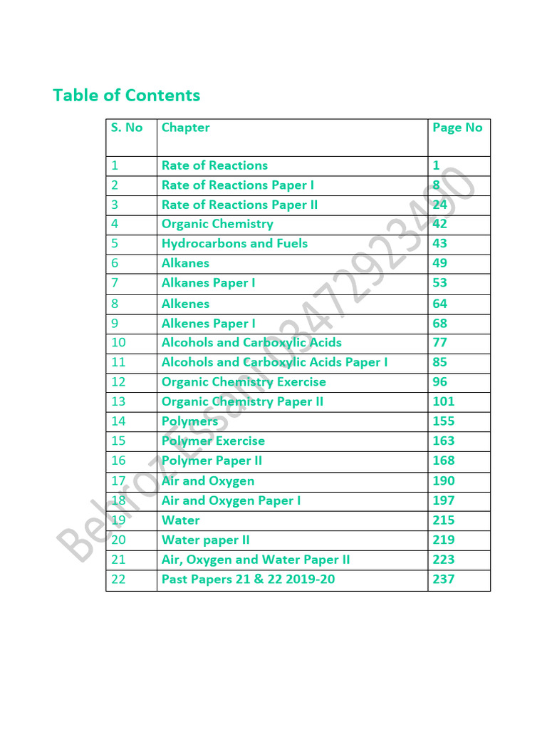 Chemistry 5070 Complete Handbook Vol 3 2 Pdf Alkene Alkane