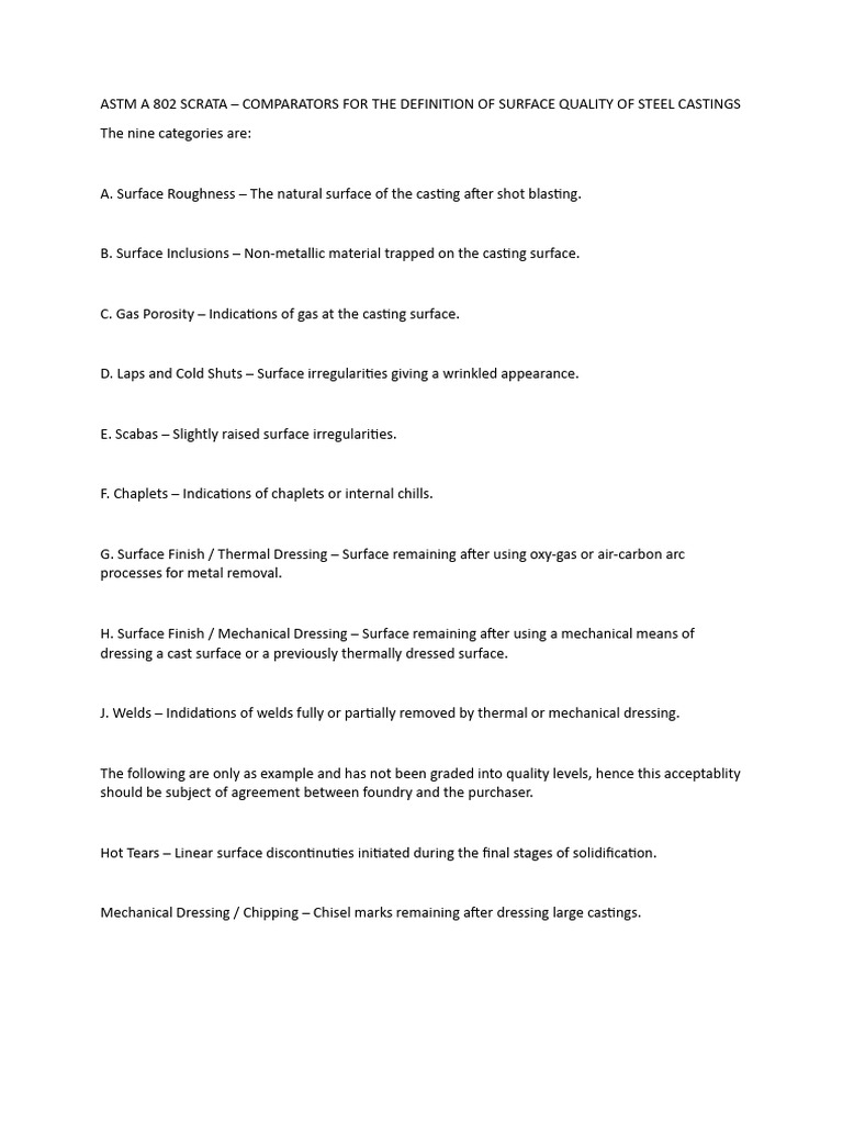 Astm A 802 Scrata | PDF