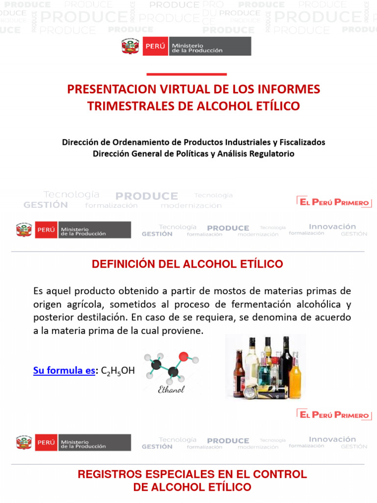 Presentación Alcohol Etílico | PDF | Etanol