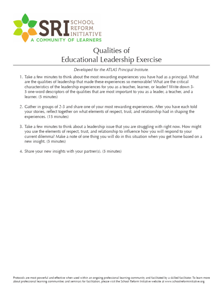 Qualities Leadership | PDF