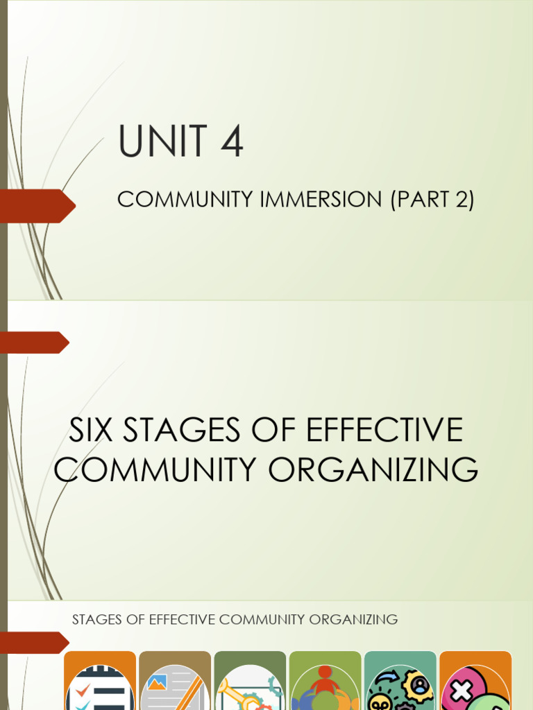 UNIT 4 - Community Immersion (Part 2) | PDF