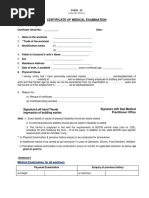 Form: - Xxviii (See Rule 250 (C) ) : Certificate of Medical Examination ...