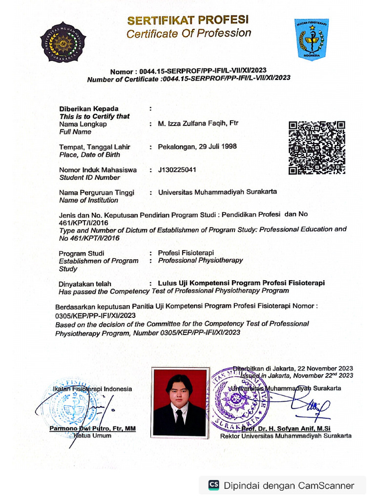 sertifikat kompetensi profesi | PDF