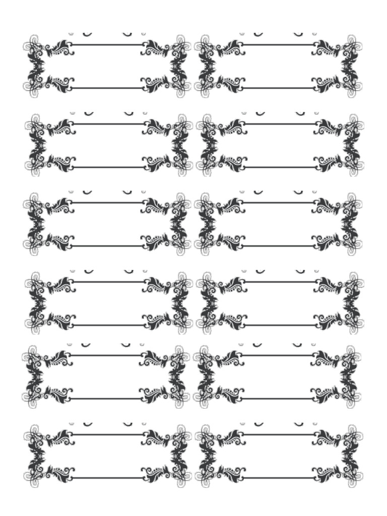 Fancy Nametag Template | PDF