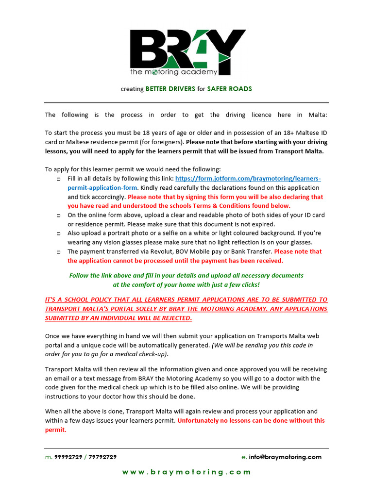 New Learners Permit | PDF | Driver's License | Driving